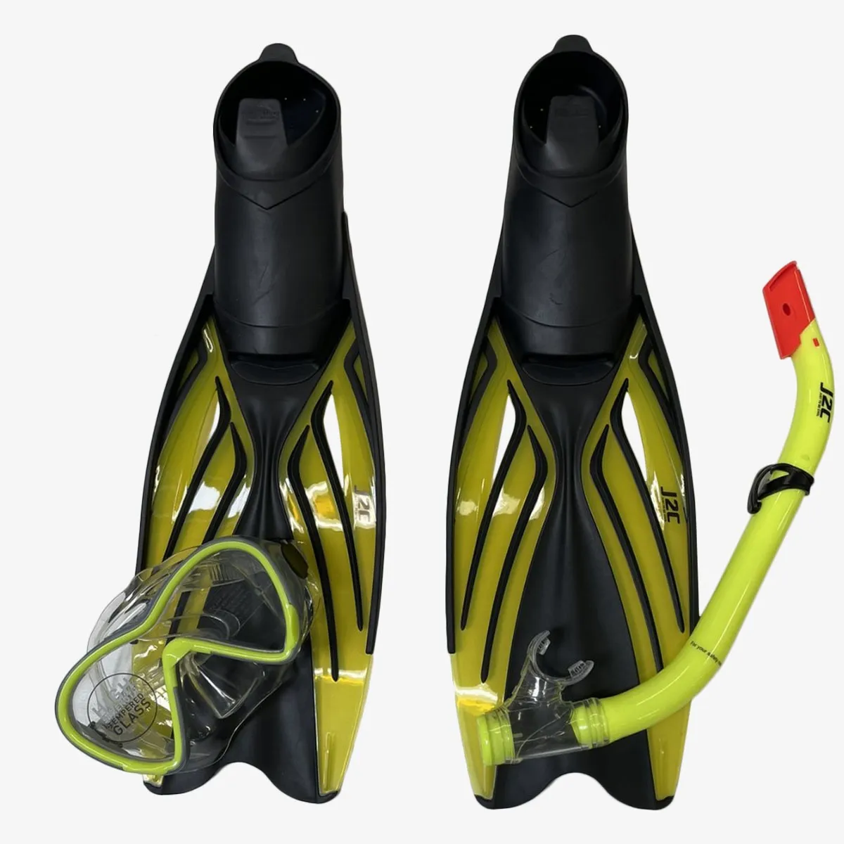 J2C Maska i peraja SET MASK, SNORKEL AND FINS | Extra Sports - Online Shop